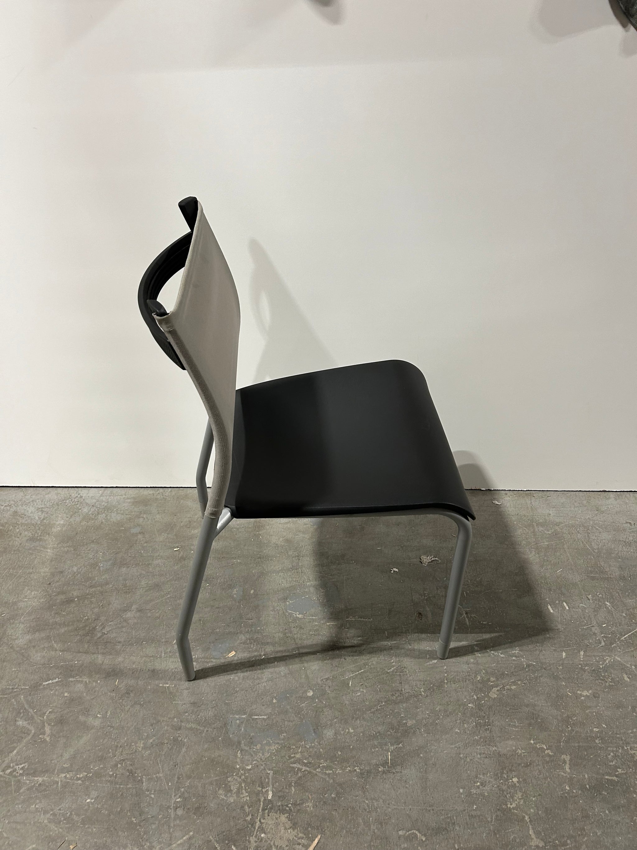 SITONIT WIT Side Chair Plastic Seat No Arms Grey & Black – Office ...