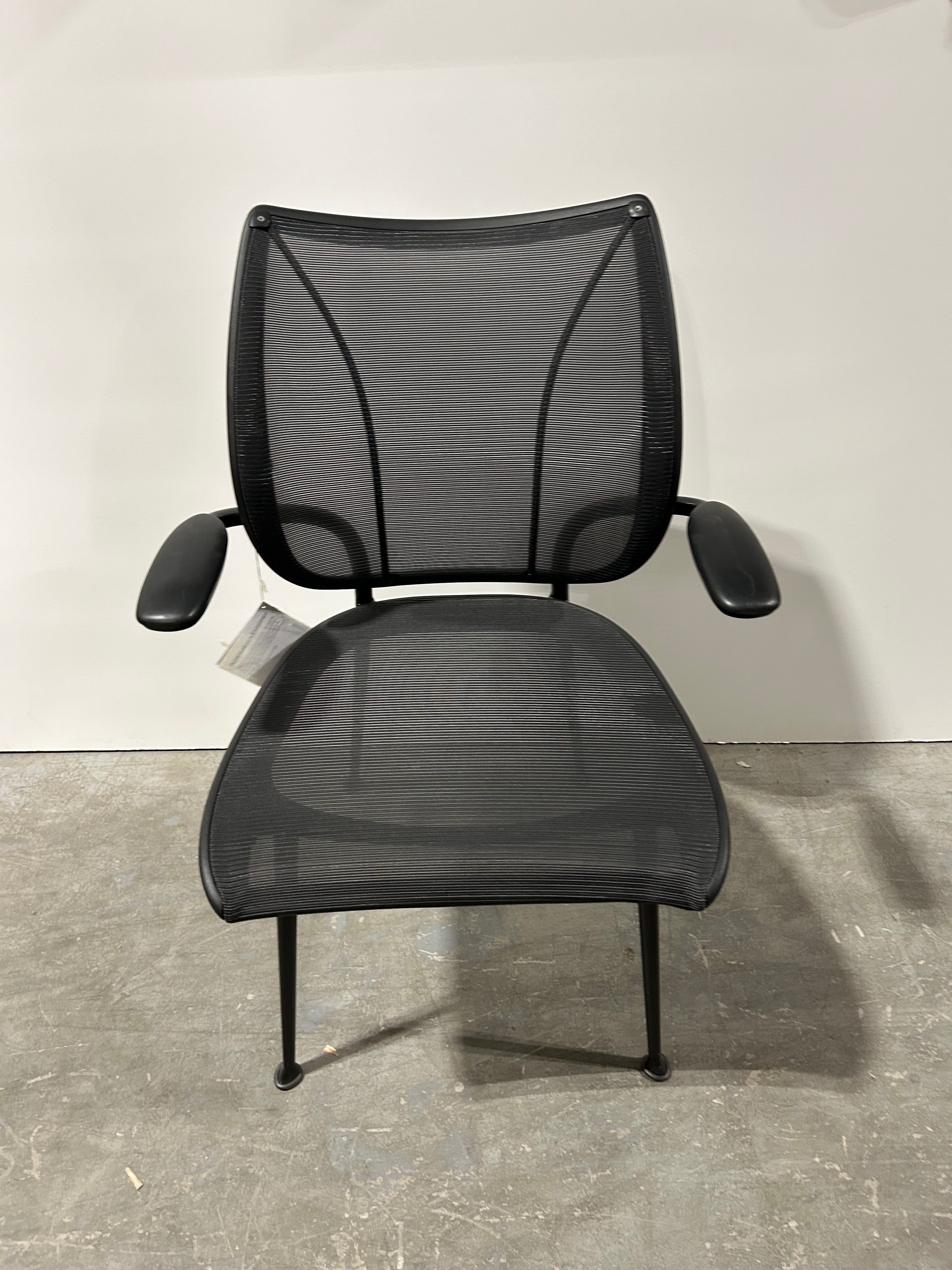 Humanscale Liberty Side Chair Fixed Arms Black – Office Interiors Store
