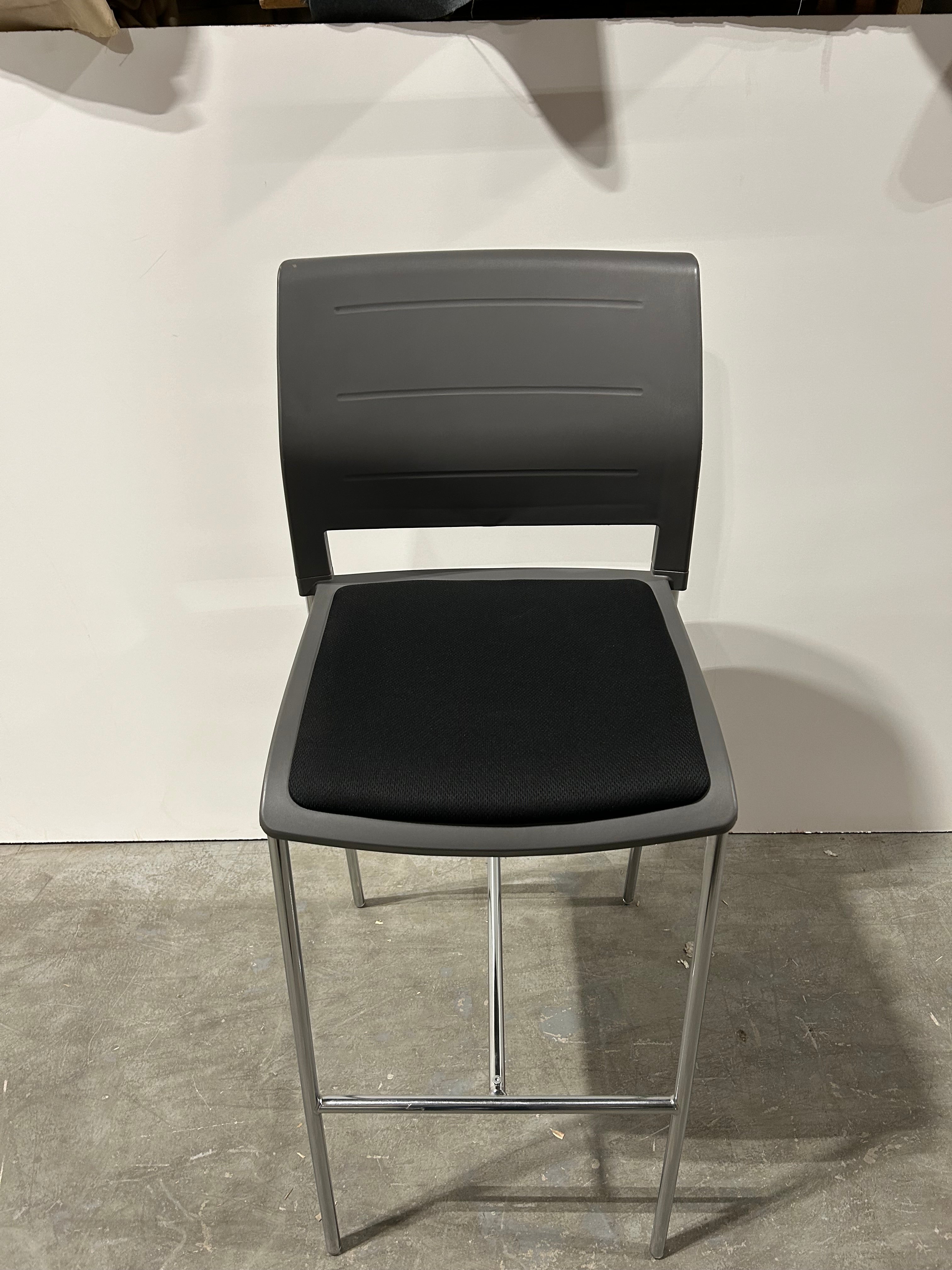 Freeway Stool Black Seat Grey Back – Office Interiors Store